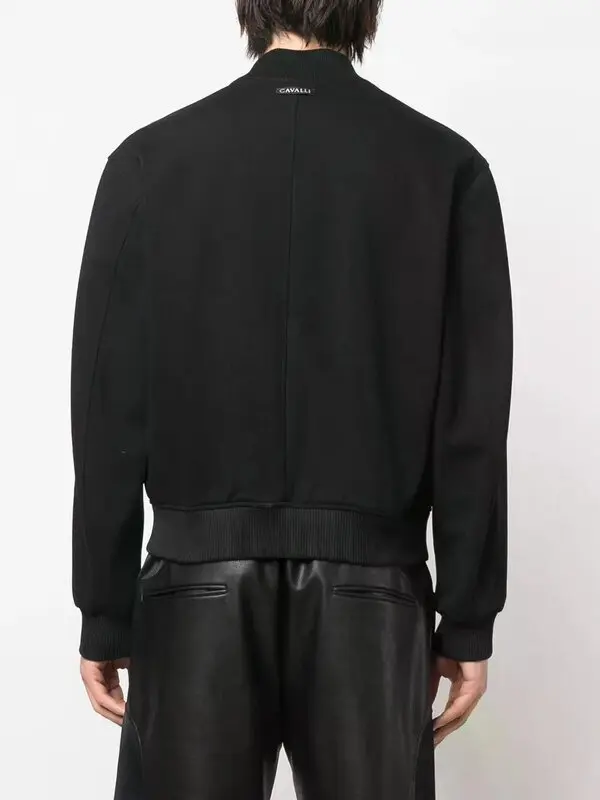 Roberto Cavalli Logo-patch Bomber Jacket
