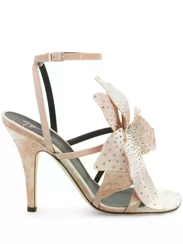 GIUSEPPE ZANOTTI Florant Floral-motif Sandals - Pink