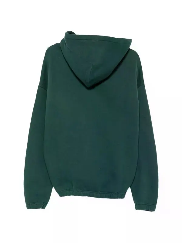AUTRY Logo-embroidered Zip-up Hoodie - Green