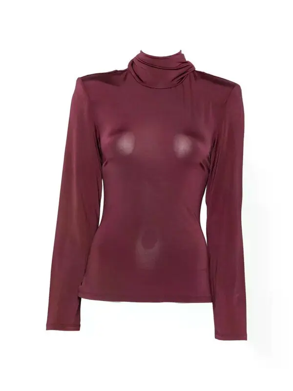 ROTATE BY BIRGER CHRISTENSEN Long-sleeve Scarf Top - Red