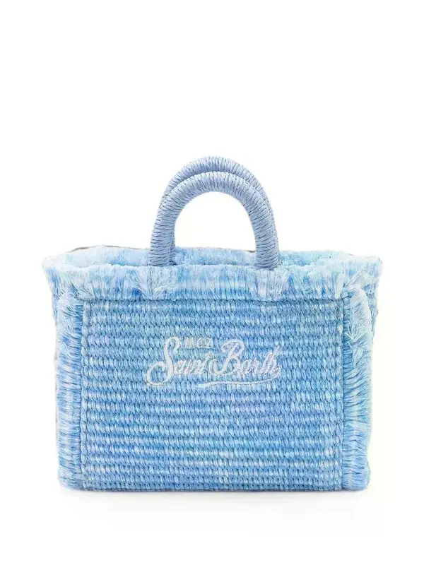 MC2 SAINT BARTH Micro Vanity Straw-effect Tote Bag