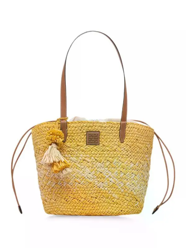PEDRO DEL HIERRO Large Logo-patch Tote Bag - Yellow