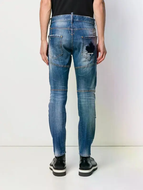 Dsquared2 Distressed Straight Jeans