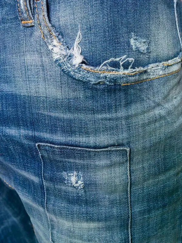 Dsquared2 Distressed Straight Jeans