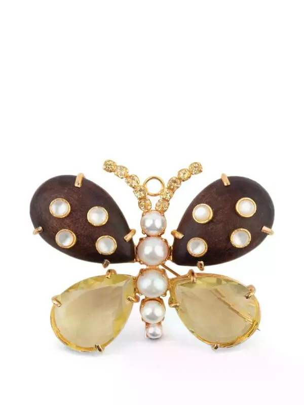 BOUNKIT JEWELRY Aspen Butterfly-shaped Brooch