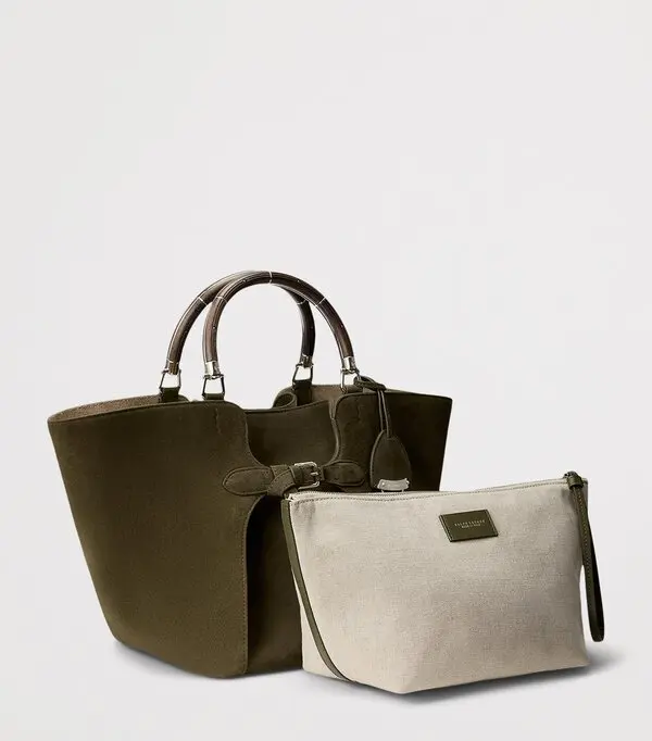 Ralph Lauren Suede Tote Bag