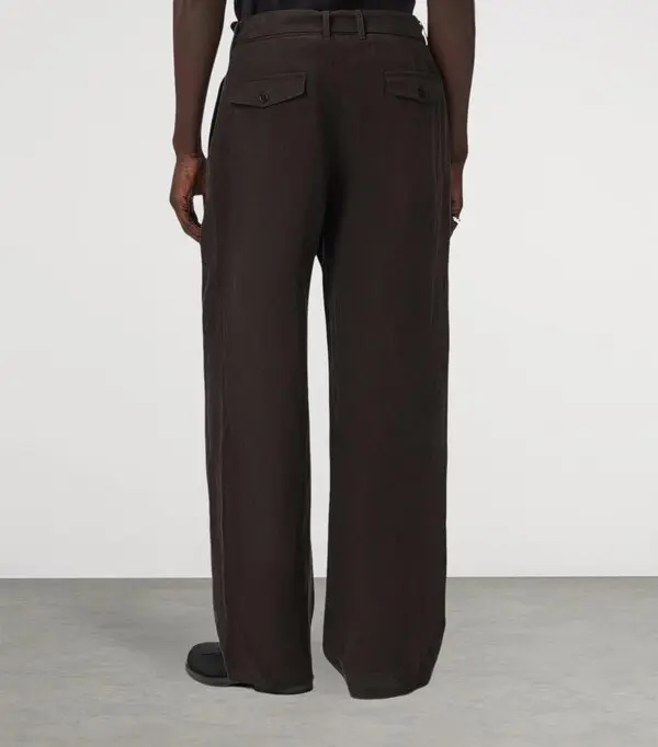 ALLSAINTS Marko Belted Pleated Trousers