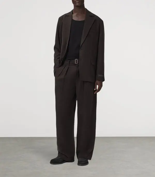 ALLSAINTS Marko Belted Pleated Trousers