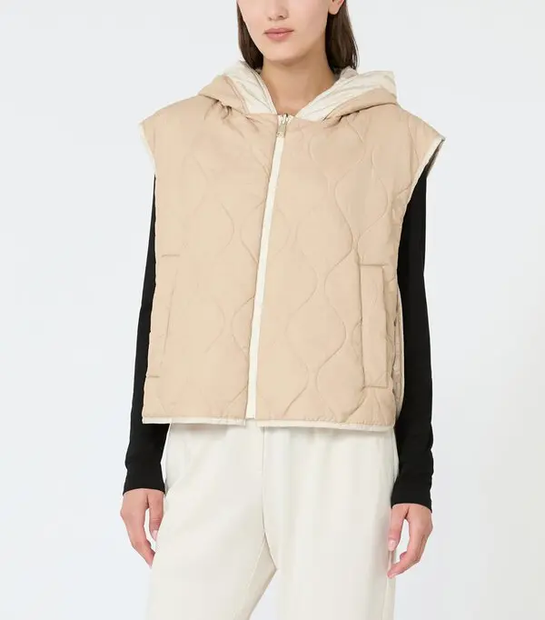 Max Mara Reversible Hooded Puffer Gilet