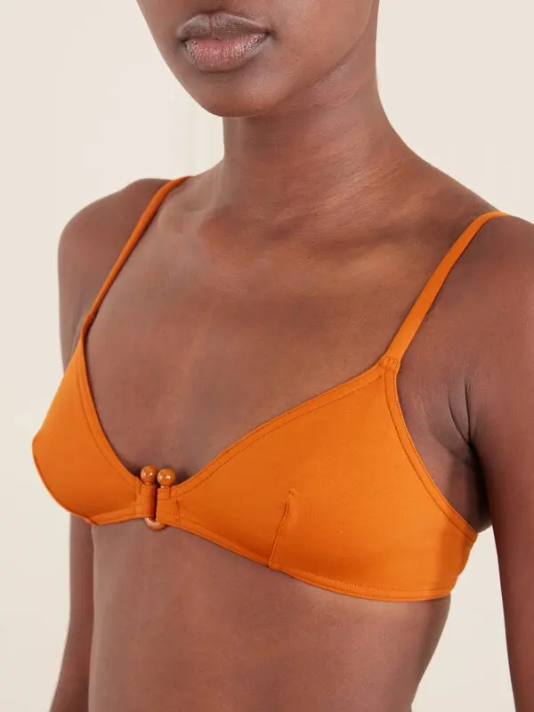ERES Stylish Embellished Triangle Bikini Top