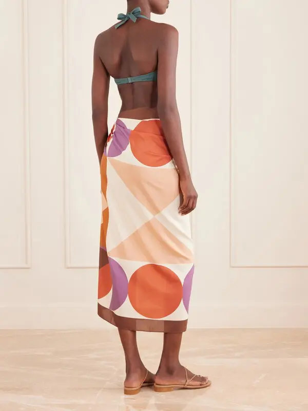 ERES Luisa Printed Cotton And Silk-blend Sarong