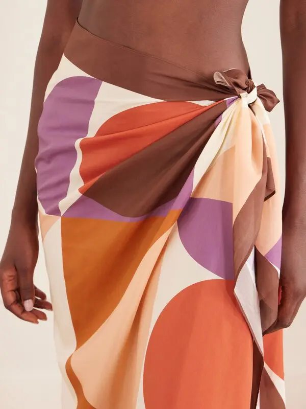 ERES Luisa Printed Cotton And Silk-blend Sarong
