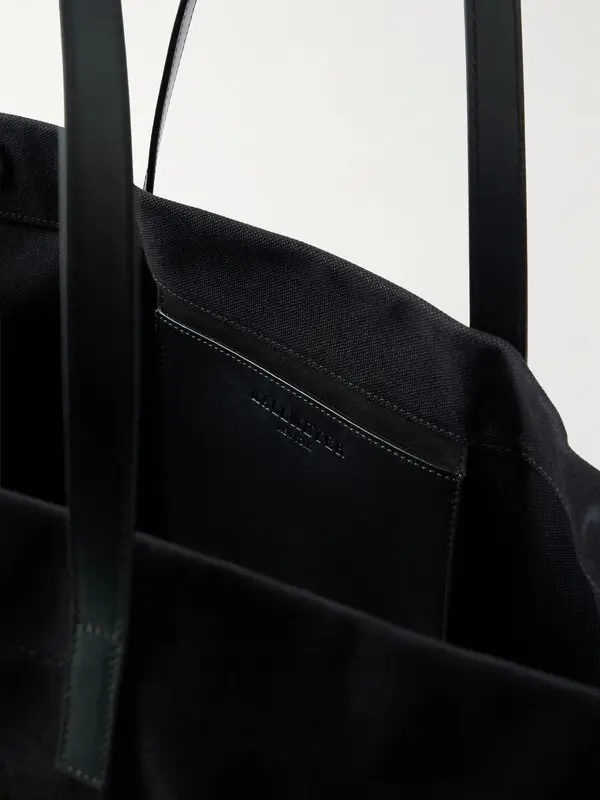 KALLMEYER Cottage Leather-trimmed Canvas Tote