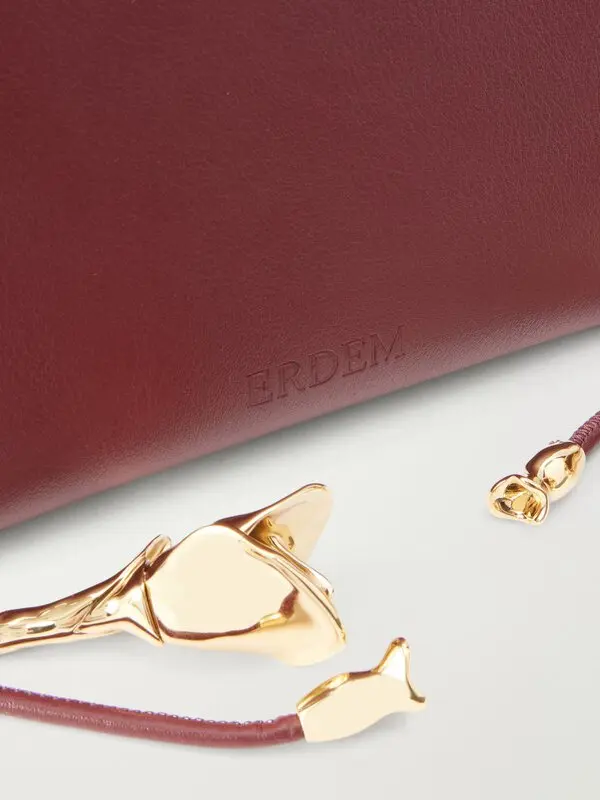 Erdem Flora Leather Shoulder Bag