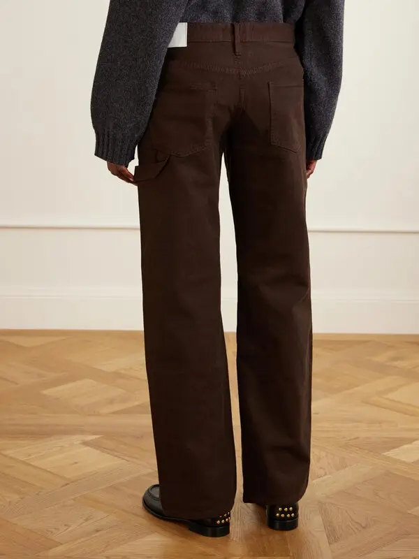 ST. AGNI Carpenter Regenerated Cotton-canvas Straight-leg Jeans