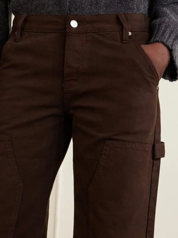ST. AGNI Carpenter Regenerated Cotton-canvas Straight-leg Jeans