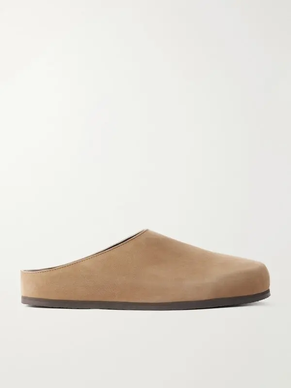 Studio Nicholson Wearing Suede Slip-ons - Brown