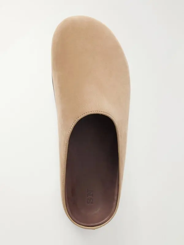 Studio Nicholson Wearing Suede Slip-ons