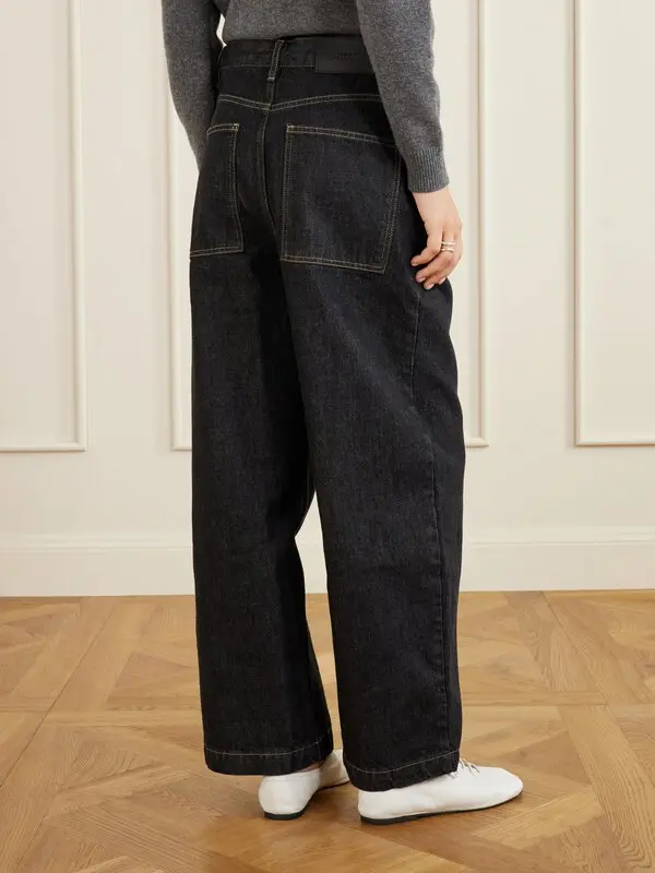 Studio Nicholson Neive Organic Cotton Low-rise Wide-leg Jeans