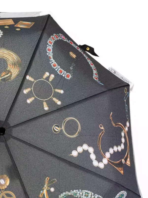 Moschino Jewellery-print Folding Umbrella
