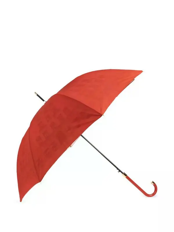 Moschino Logo-print Curved-handle Umbrella