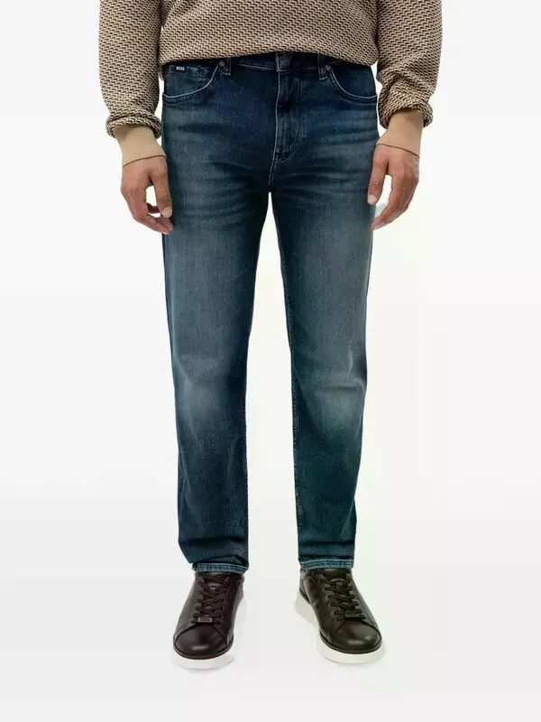 BOSS Maine Regular-fit Jeans In Dark Stretch Cotton