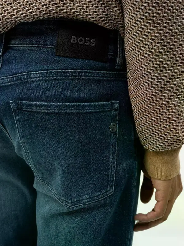 BOSS Maine Regular-fit Jeans In Dark Stretch Cotton