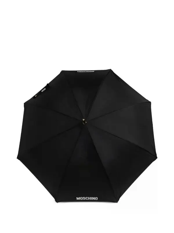Moschino Logo-print Curved-handle Umbrella