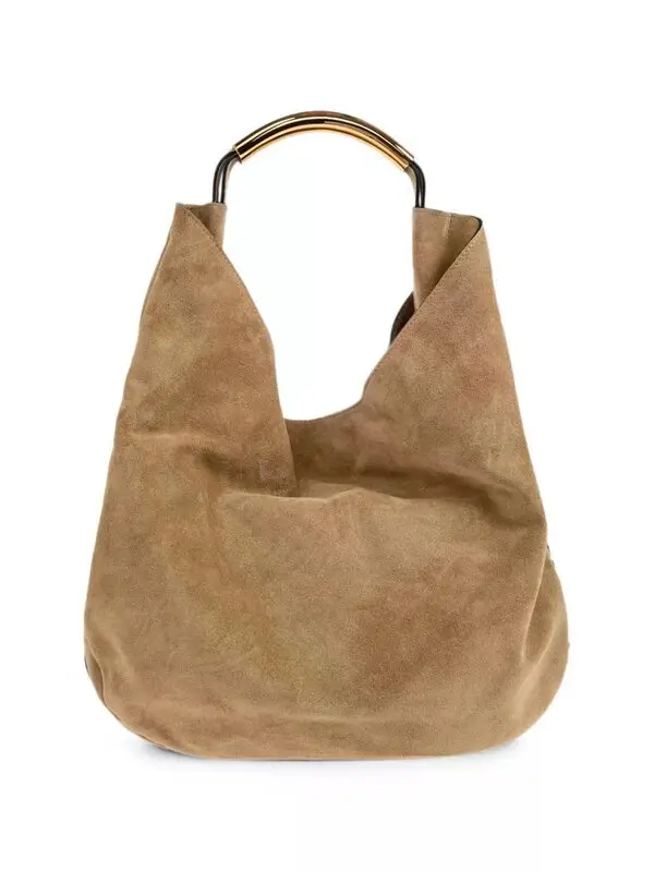 Moschino Medium Handle Me Suede Tote Bag