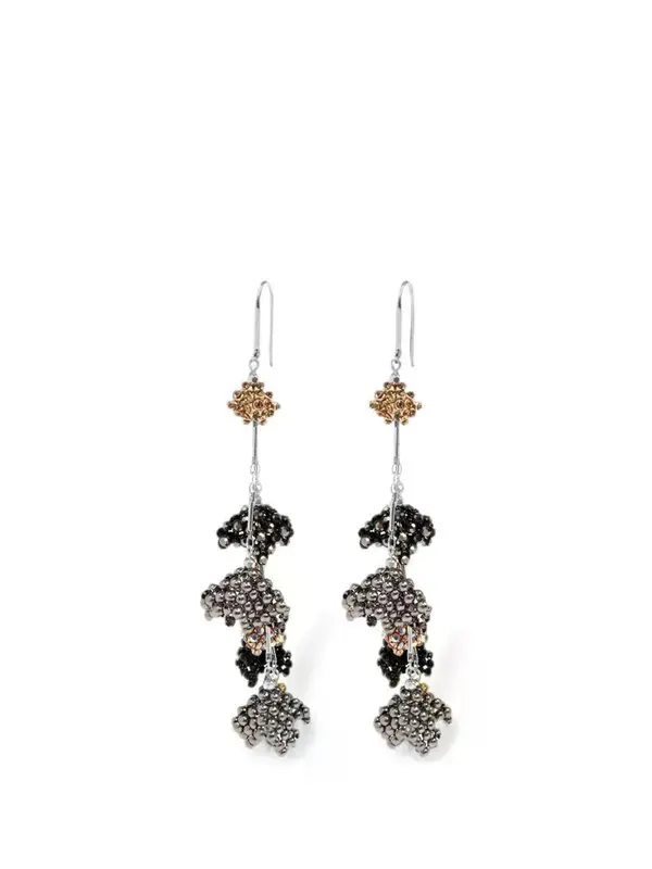 Isabel Marant Étoile Catalina Crystal-embellished Drop Earrings - Silver