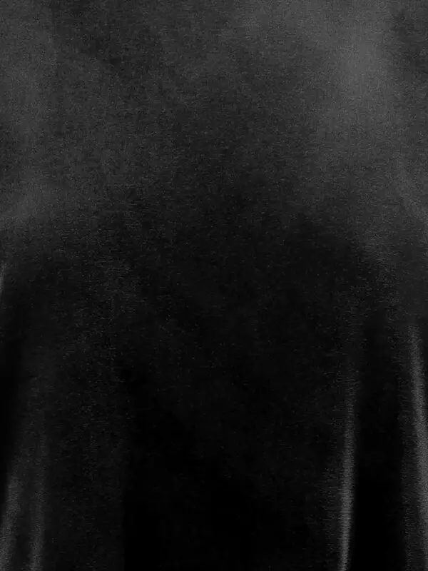 F.IT Velvet-effect Crew-neck Sweater - Black