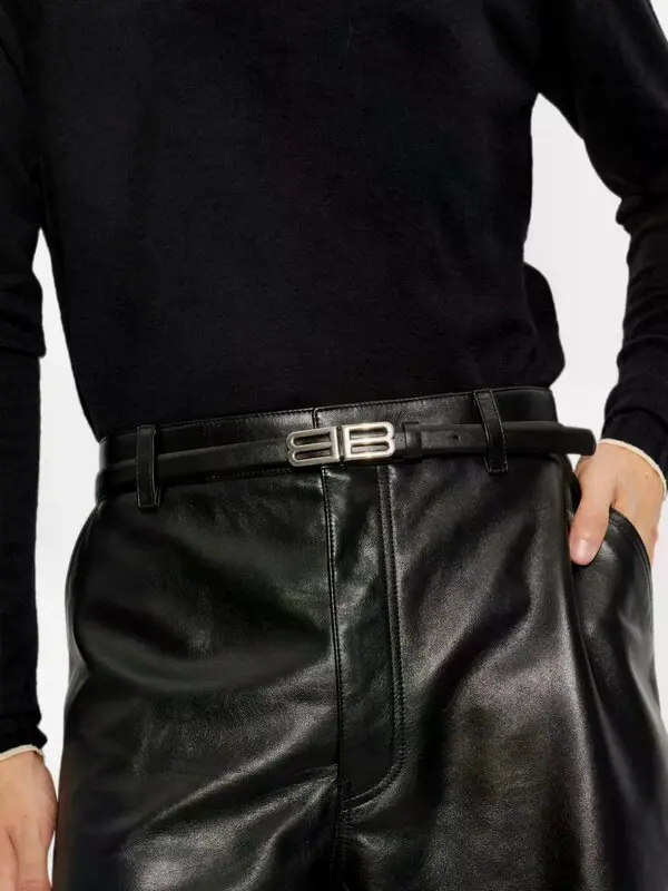 Balenciaga Bb Leather Belt