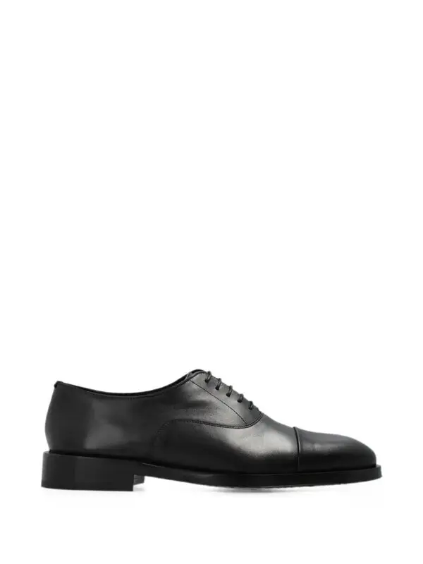 Paul Smith Garson Cap-toe Leather Oxford Shoes - Black