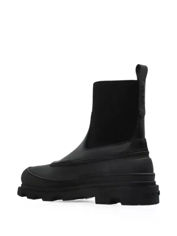 Moncler Vera Edge Leather Ankle Boots