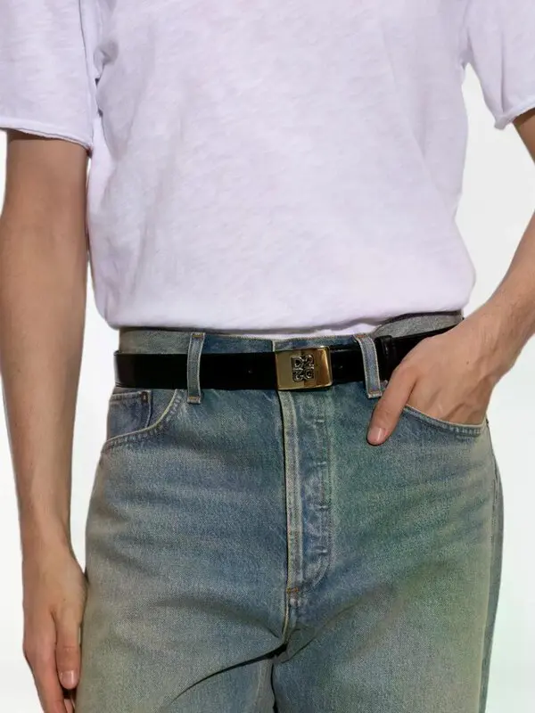 Dsquared2 Logo-plaque Leather Belt