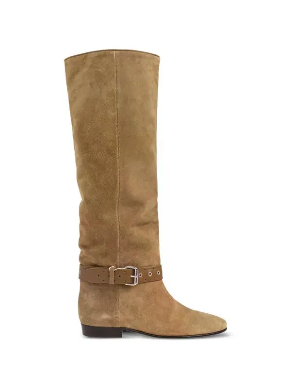 Isabel Marant Étoile Rilton Buckle-strap Boots - Neutrals