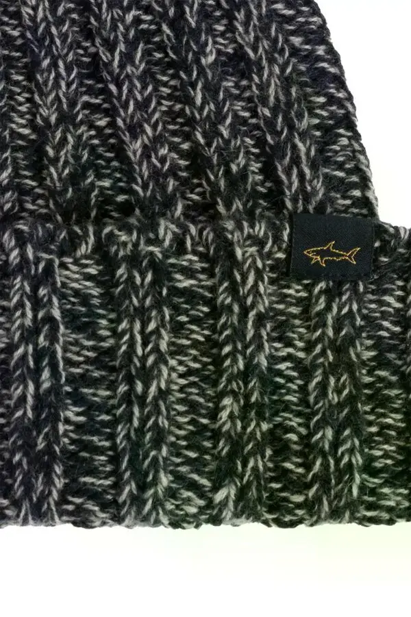 Paul & Shark Ribbed-knit Beanie Hat