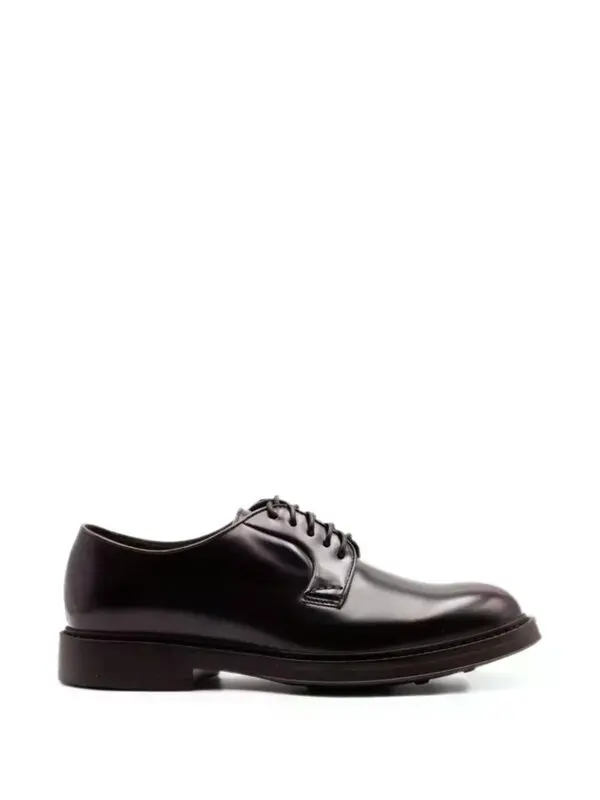 DOUCAL'S Leather Derby Shoes - Red