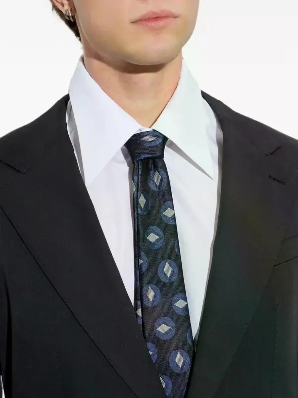 Giorgio Armani Geometric-pattern Tie