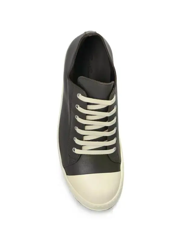 Rick Owens Low Sneaks Leather Sneakers - Brown