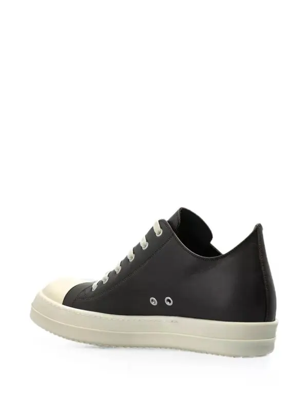 Rick Owens Low Sneaks Leather Sneakers - Brown