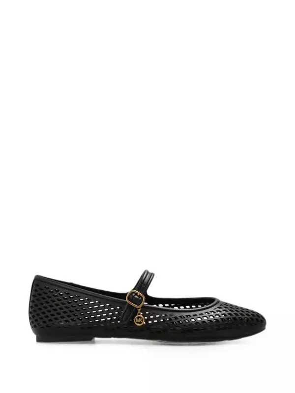 Michael Kors Nellie Flex Perforated Ballet Flats - Black