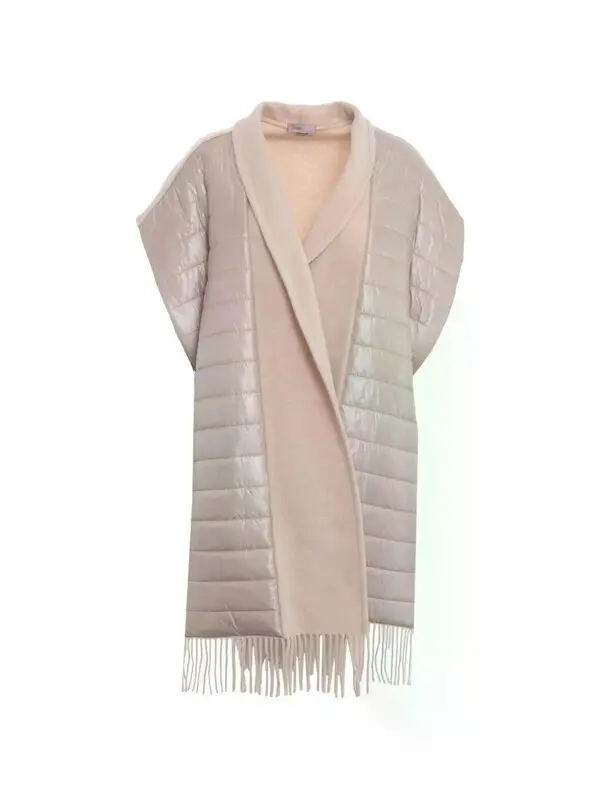 Herno Fringed-hem Coat - Neutrals