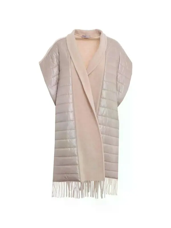 Herno Fringed-hem Coat - Neutrals
