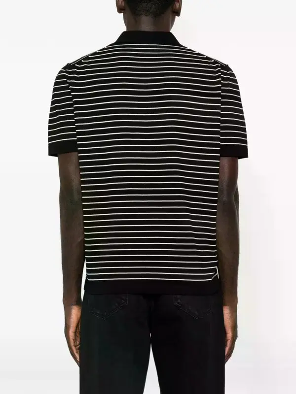 A.p.c. Striped Short-sleeve Polo Shirt