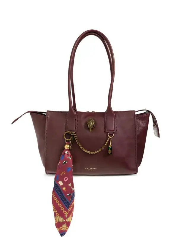 Kurt Geiger Sloane Small Scarf-detail Tote Bag - Red