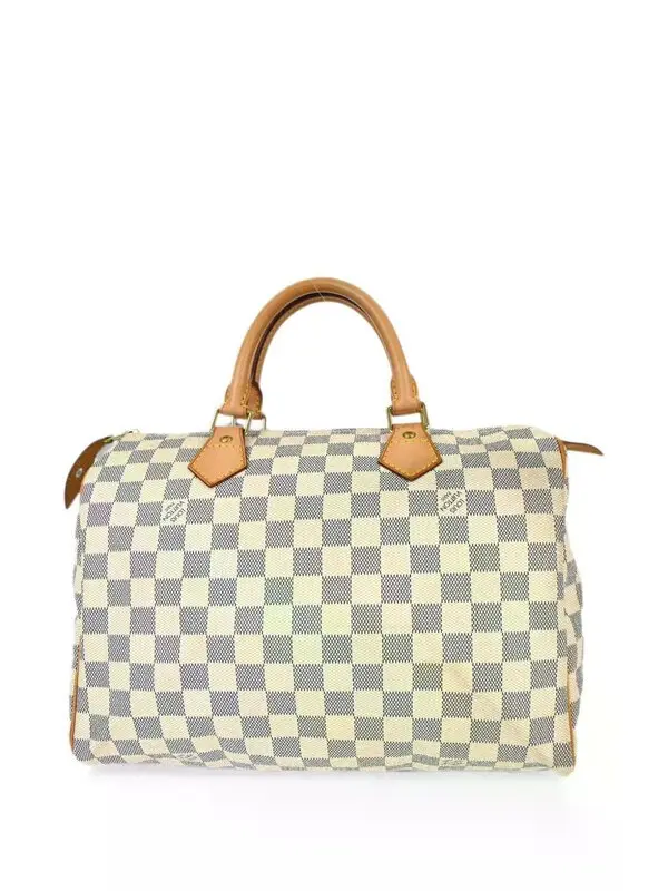 LOUIS VUITTON 2008 Damier Azur Speedy 30 Handbag