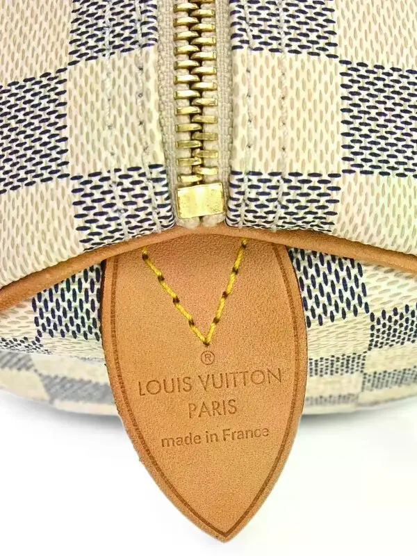 LOUIS VUITTON 2008 Damier Azur Speedy 30 Handbag