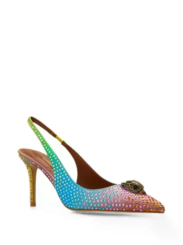 Kurt Geiger Belgravia Sling Crystal-embellished Pumps