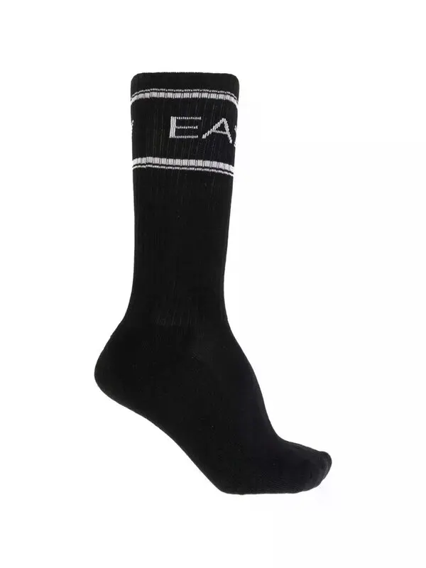 EA7 Logo Knit Socks Pack Of Three